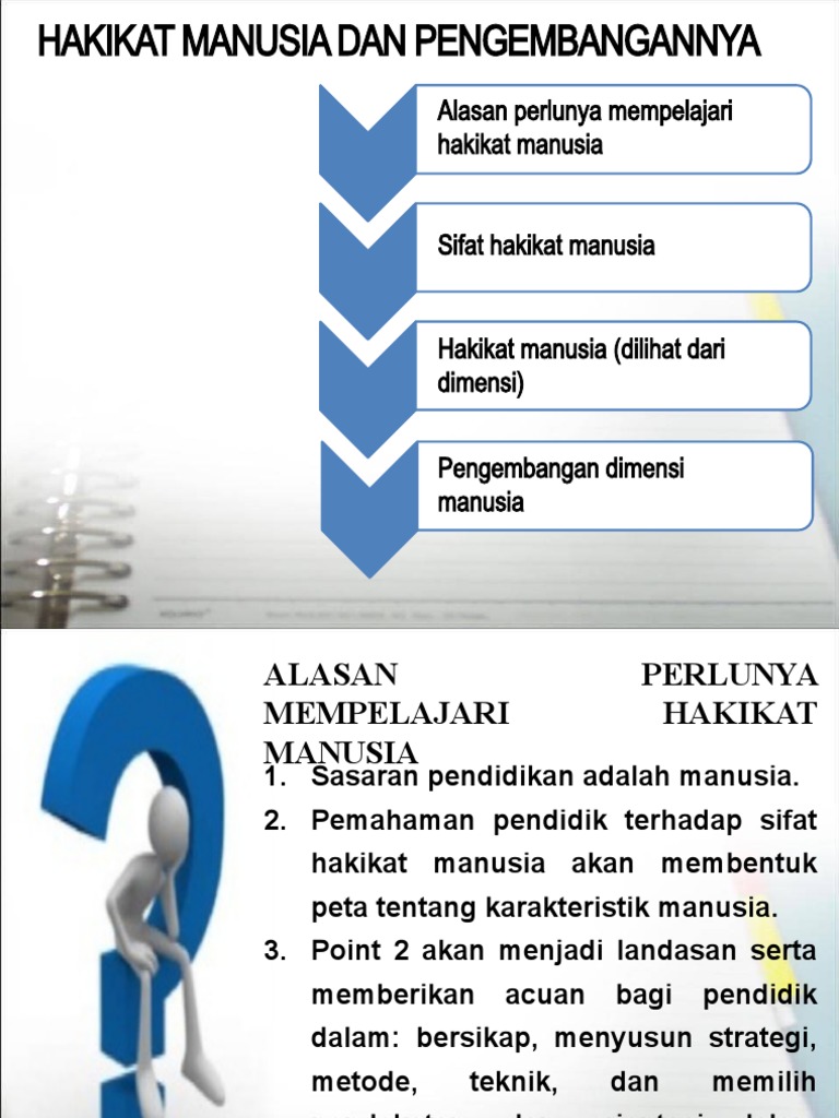 1 - Hakikat Manusia Pengembangannya | PDF | Ilmu Sosial | Pengembangan Diri