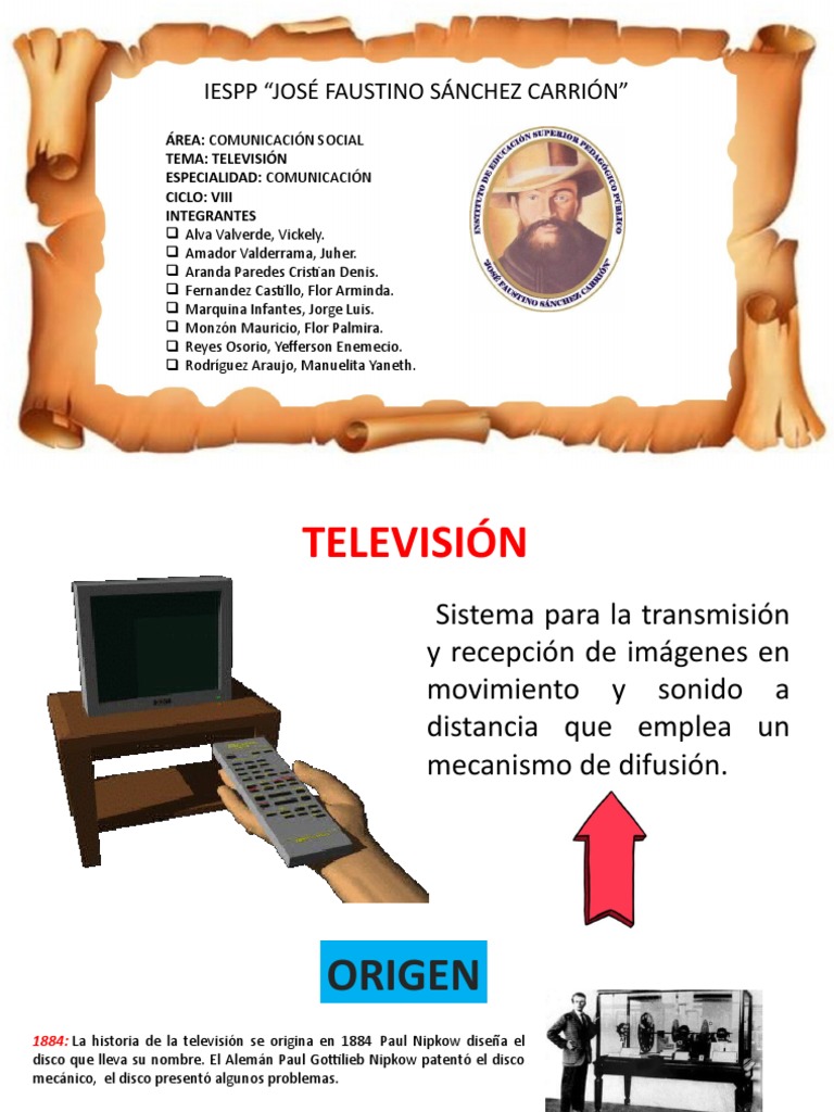 Exposición Televisión | Descargar gratis PDF | Televisión | Tecnología de información y ...