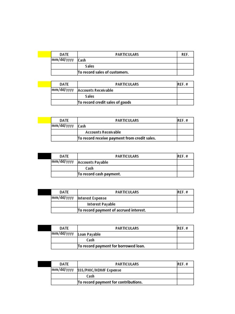 Pro-Forma Journal Entries | PDF | Financial Accounting | Accounting