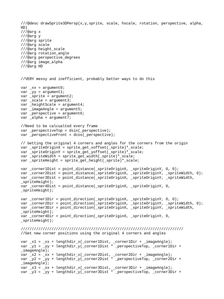 Draw 3d Sprite Perspectively Pdf