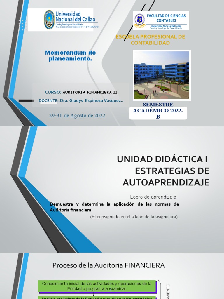 Memorandum de Planeamiento Auditoria Entidad Banca Fe (2 Sesion) | PDF ...