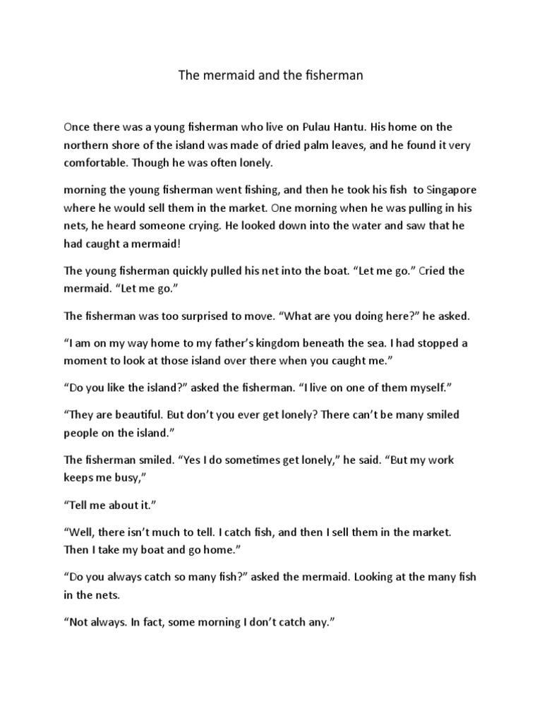 The Mermaid and the Fisherman’s Tale | PDF | Mermaid