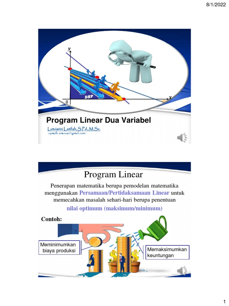 XI 2 Program Linear (Modul) | PDF