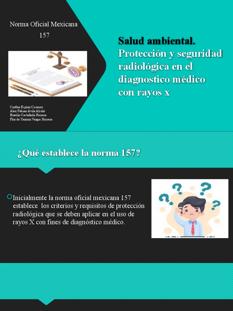 Norma 157 | PDF | Radiología | Protección de radiación