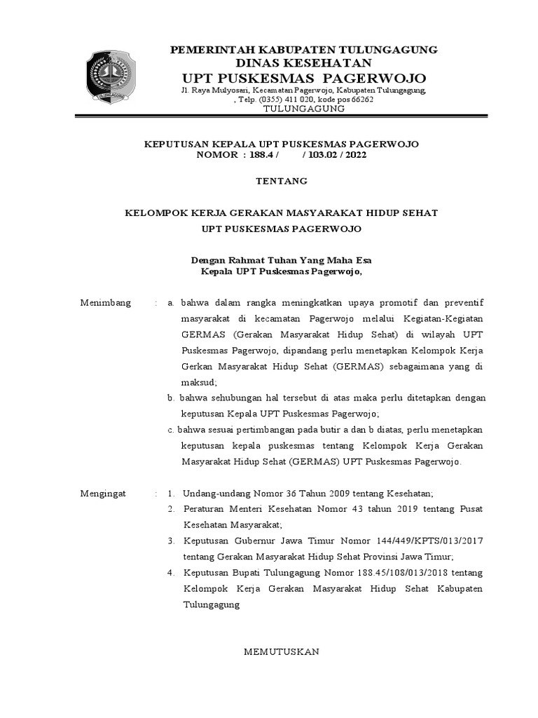 SK Germas PKM Pagerwojo | PDF