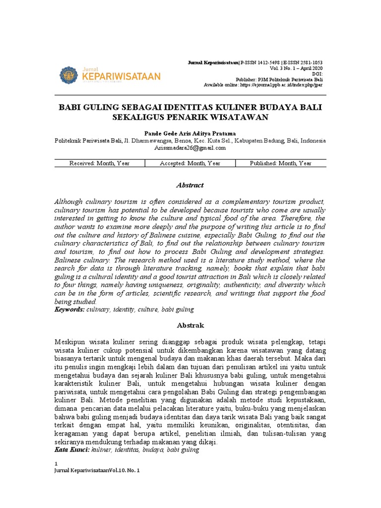 Artikel Babi Guling2 | PDF