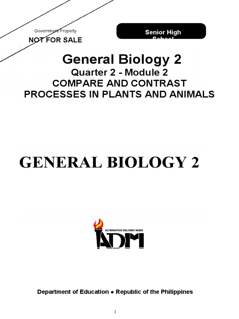 General Biology 2 Quarter 4 Module | PDF | Heart | Reproduction
