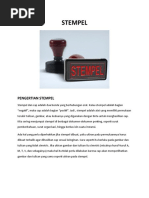 Stempel - Pengertian, Fungsi, Dan Jenisnya, Terlengkap! | PDF