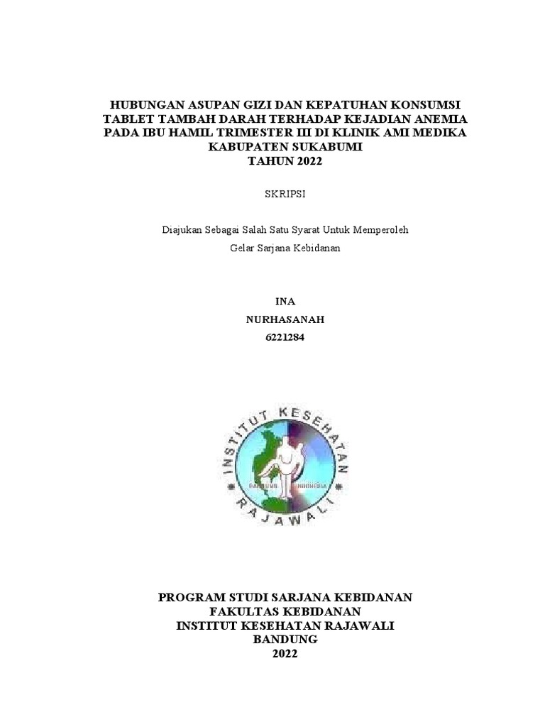Skripsi Ina Nurhasanah | PDF | Kesehatan Holistik | Sains & Matematika