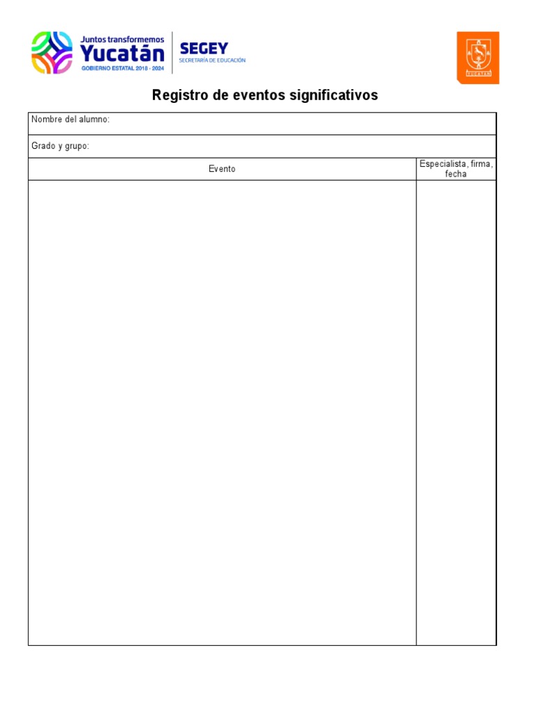 CAM-USAER-UAEBH Eventos Significativos | PDF