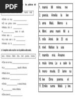 Dictado Letra P | PDF