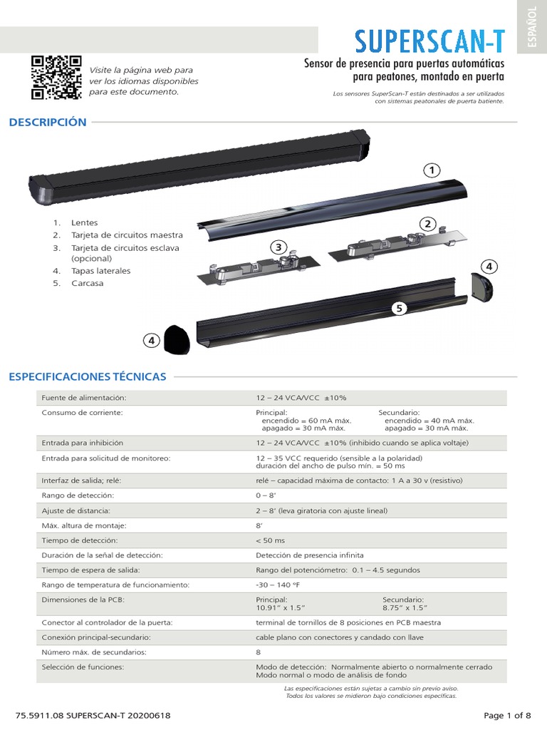 75 5911 08 Es-Superscan-T-20200618 | PDF | Relé | Diodo emisor de luz