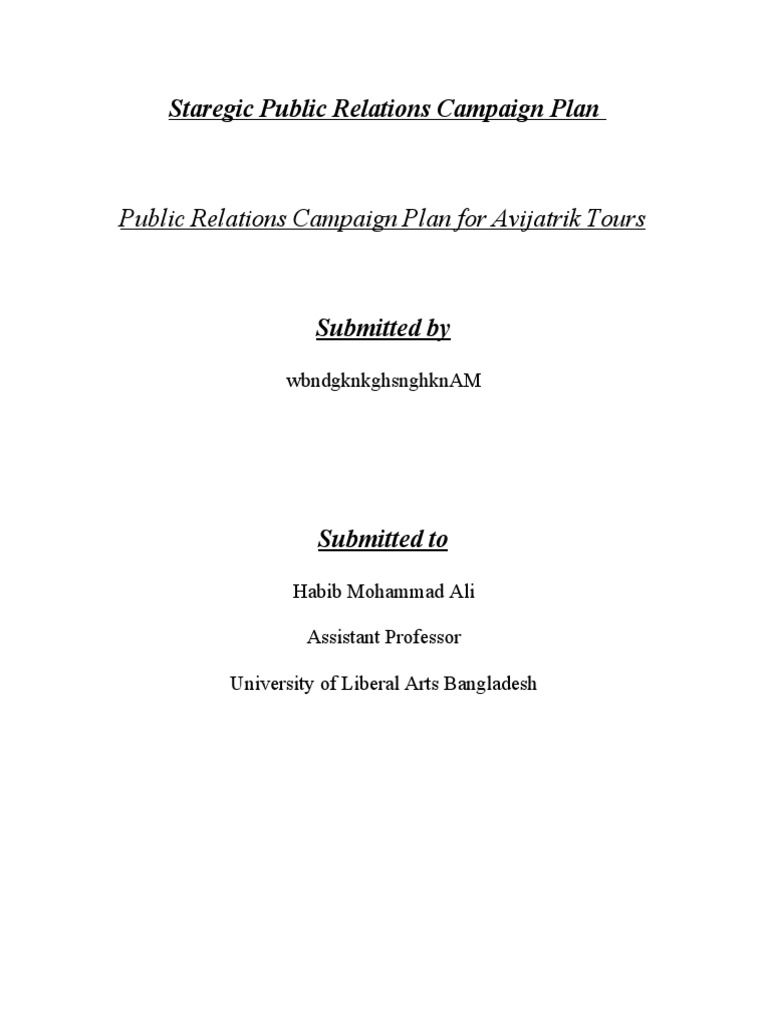 Right Example of ST PR Campaign Campaign | PDF | Tourism | Target Audience