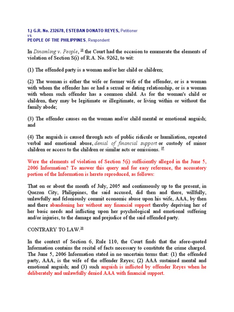 Jurisprudence RA 9262 | PDF | Violence | Psychological Abuse