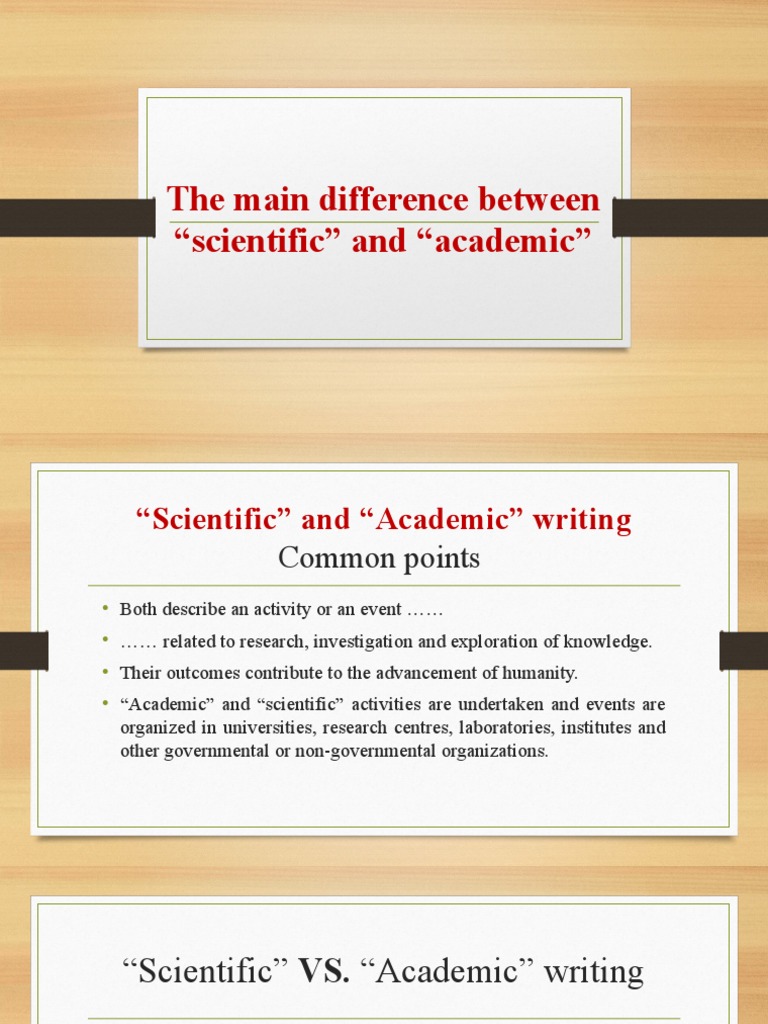 Academic Writing and Scientific Writing | PDF | Social Science