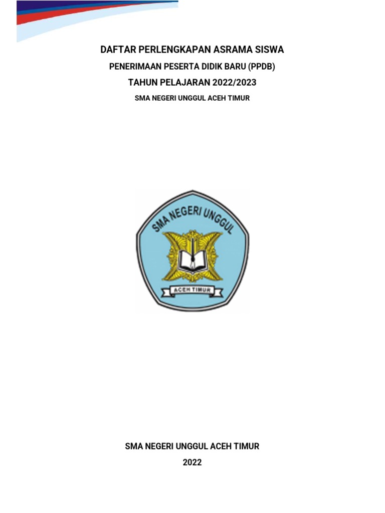 Perlengkapan Asrama Putra 2022 | PDF