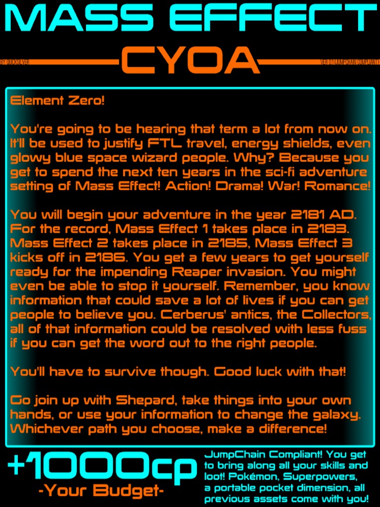 Mass Effect JumpChain | PDF