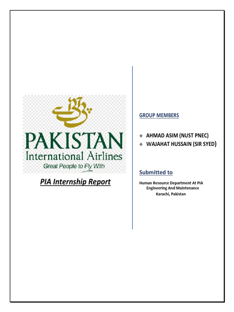 Pia Internship Report | PDF | Wright Brothers | Flight Recorder