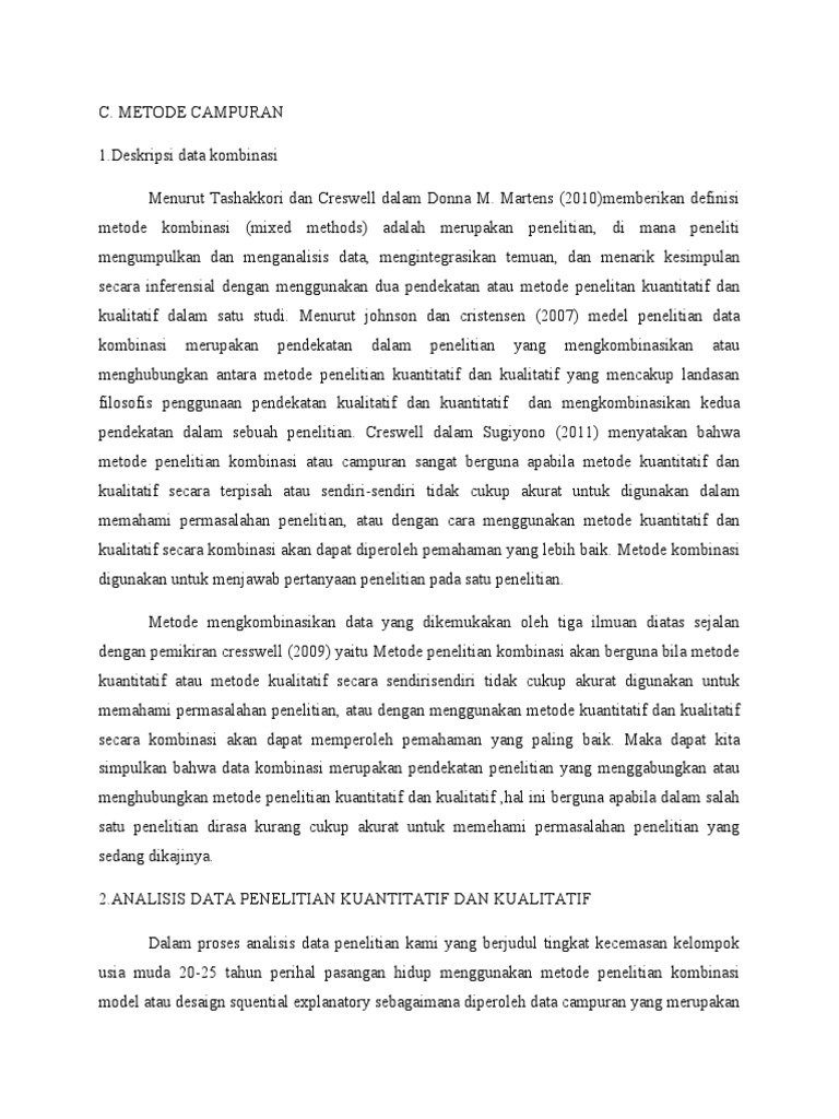 Mix Metod C.metode Campuran | PDF | Sains & Matematika