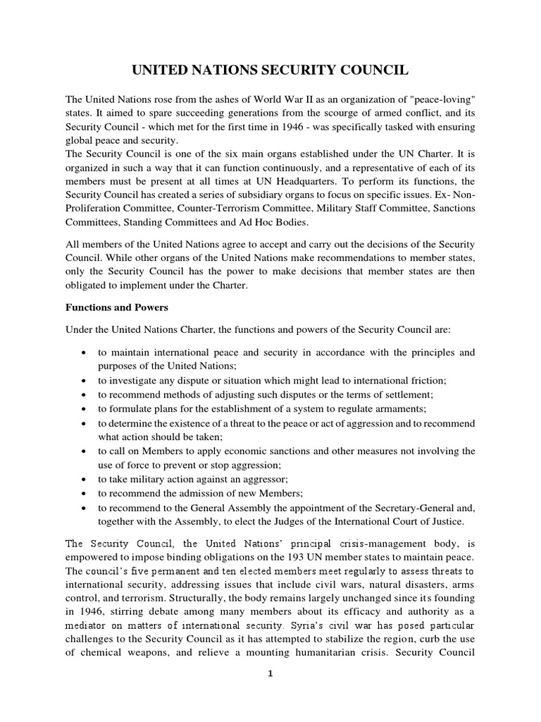 UN Security Council LMS | PDF | United Nations Security Council ...