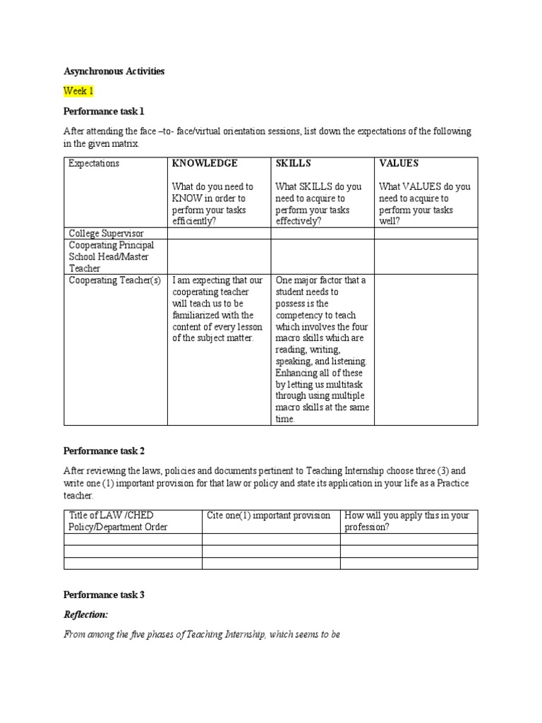 Asynchronous Activities | PDF