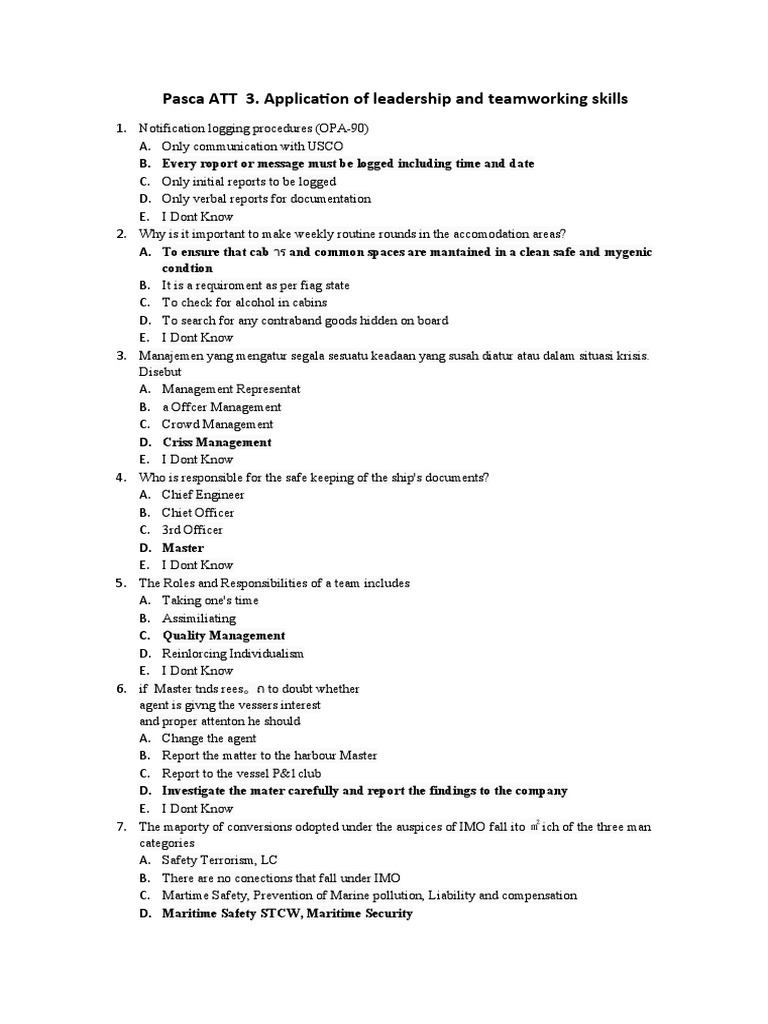3 Application of Leadership and Teamworking Skills | PDF
