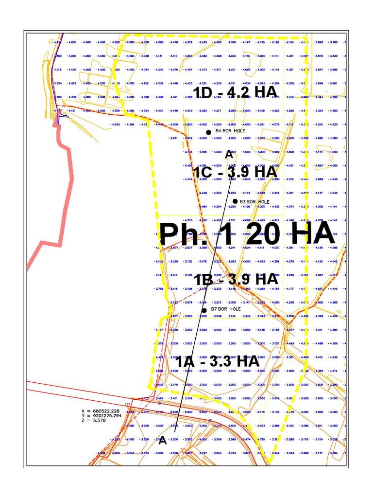 Data Tanah Dan Kontur | PDF