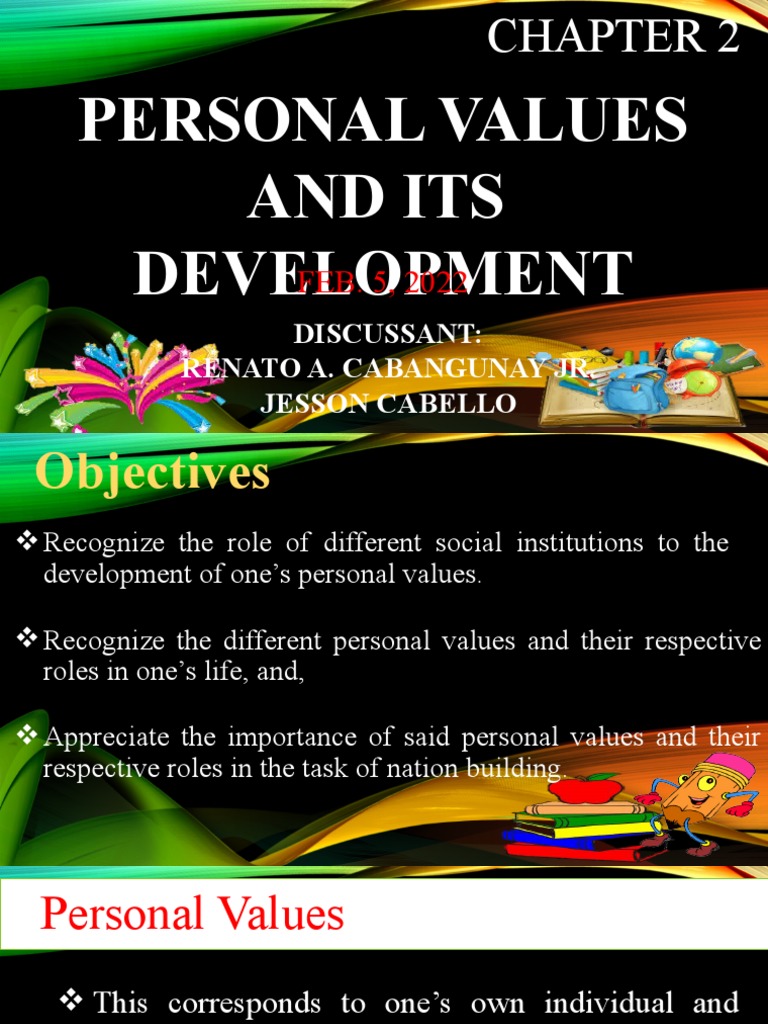 Personal Values & Development Guide | PDF | Family | Behavior