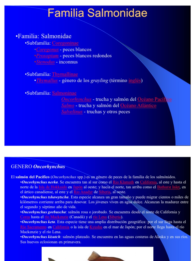 TAxonomia Salmones | PDF