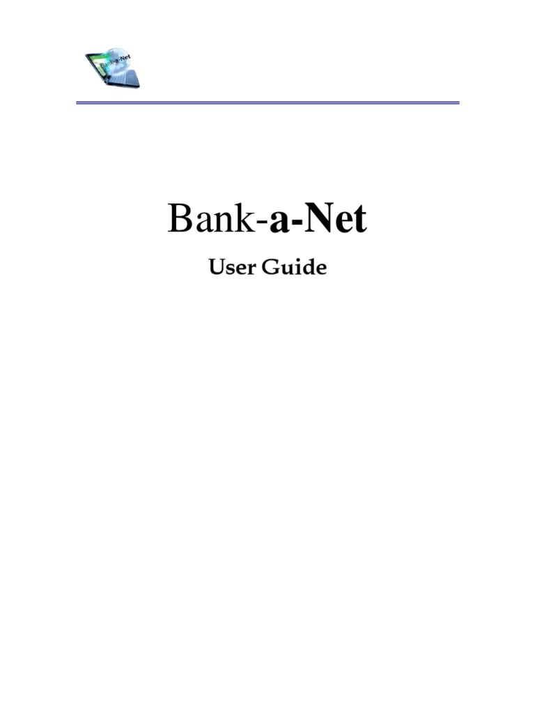 Bank A Net Userguide | PDF | Payments | Cheque