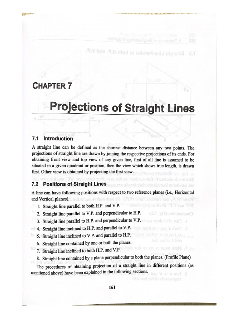 Projection of Straight Lines | PDF
