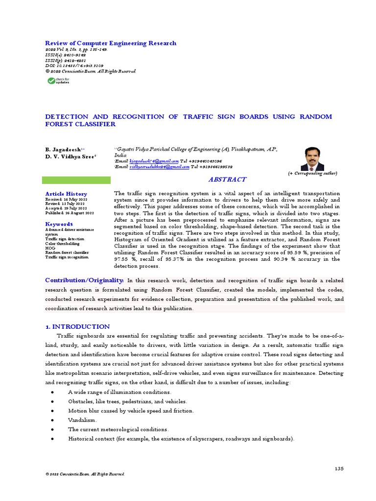 Detection and Recognition of Traffic Sign Boards Using Random Forest ...