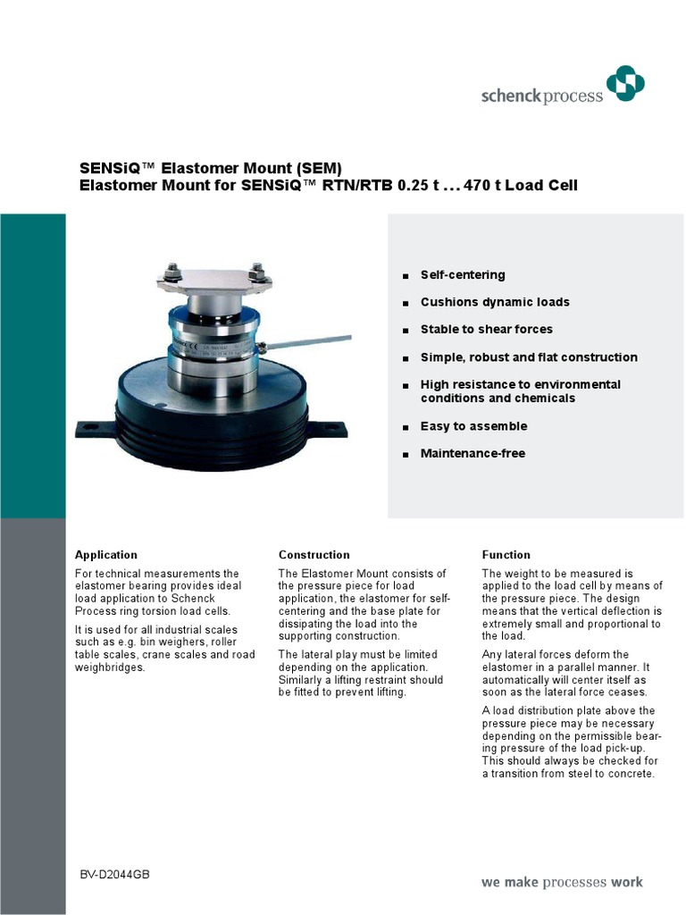 Load Cells Mounts | PDF | Screw | Bearing (Mechanical)