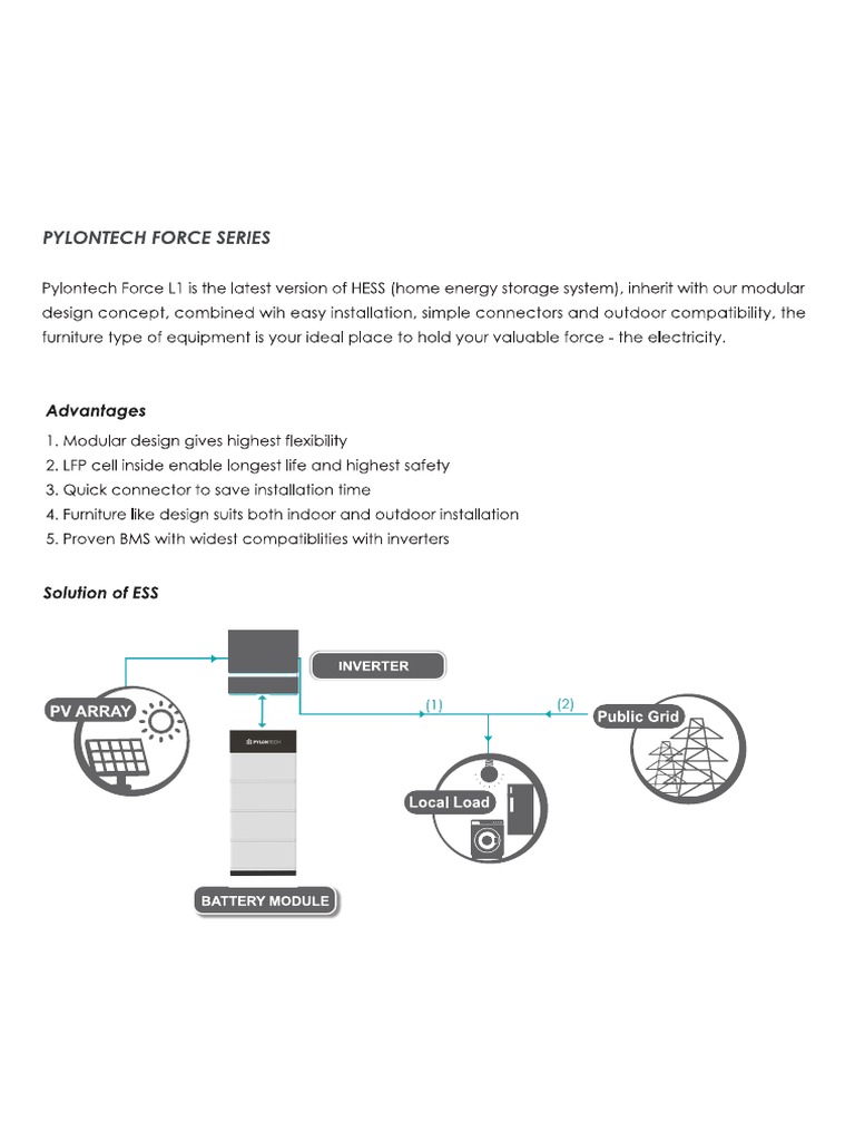 Brochure Pylontech Force L1 | PDF