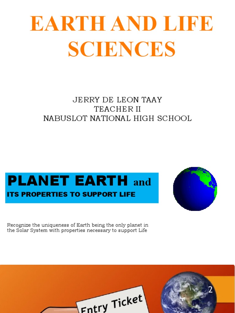 Uniqueness of Earth in Supporting Life | PDF | Atmosphere | Earth