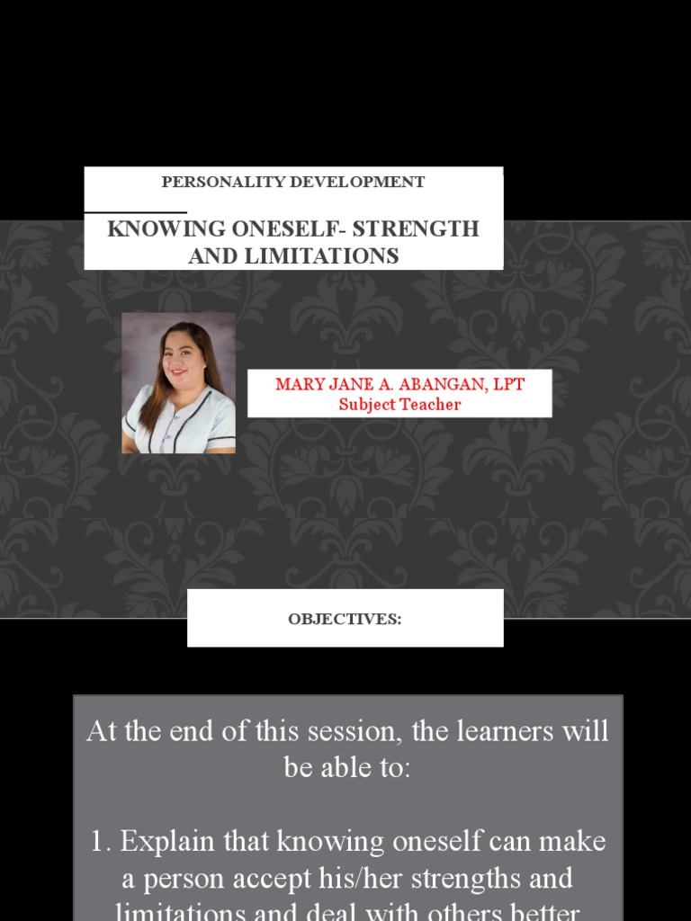Personality Development Week 1 | PDF | Id | Mental Processes Personality Development Week 1 | PDF | Id | Mental Processes