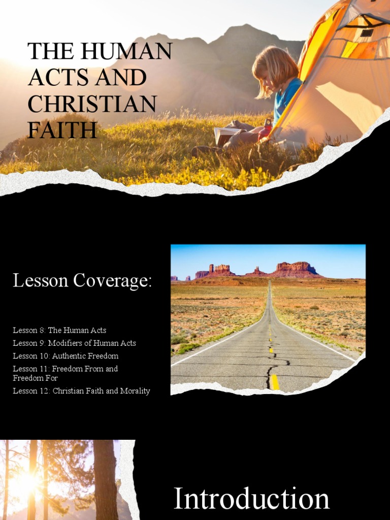THE HUMAN ACTS AND CHRISTIAN FAITH | PDF