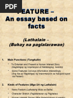 Pagsulat NG Feature Writing | PDF