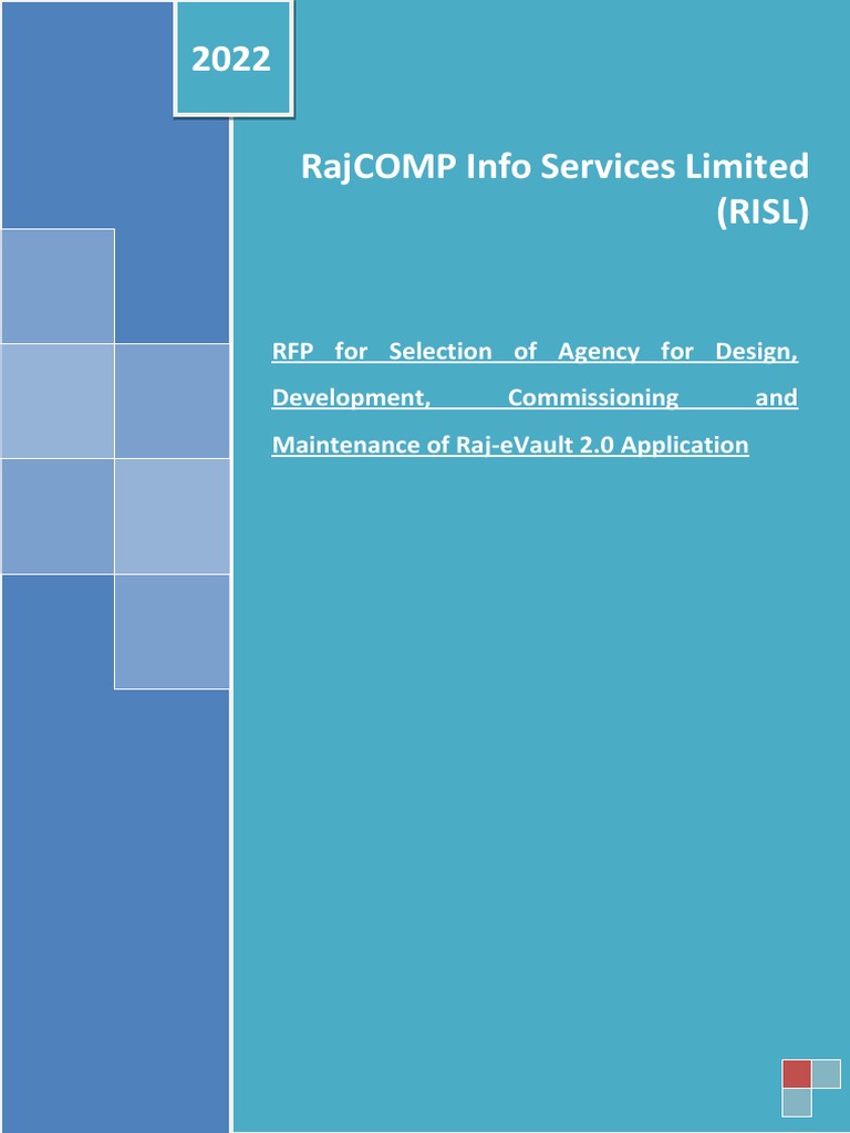 Final RFP | PDF | Request For Proposal | Procurement