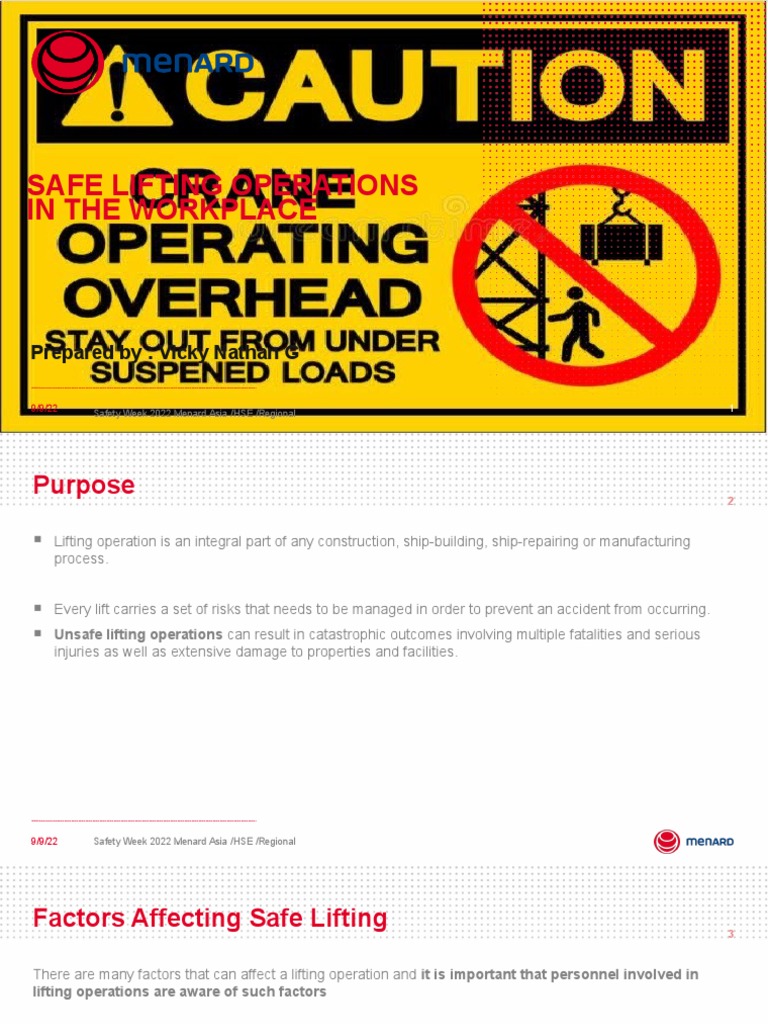Safe Lifting Operations Guidelines | PDF | Crane (Machine) | Safety