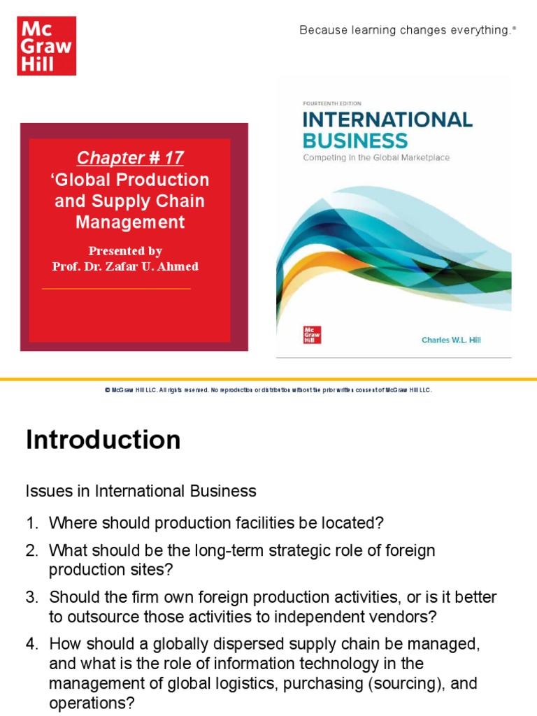 IB Chapter # 17 | PDF | Supply Chain | Quality Management