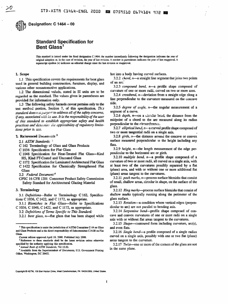 Astm C 1464-00 | PDF