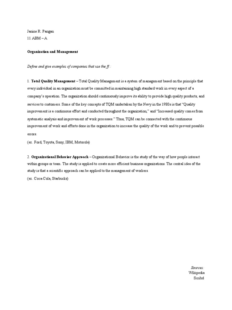 Organizational Management | PDF