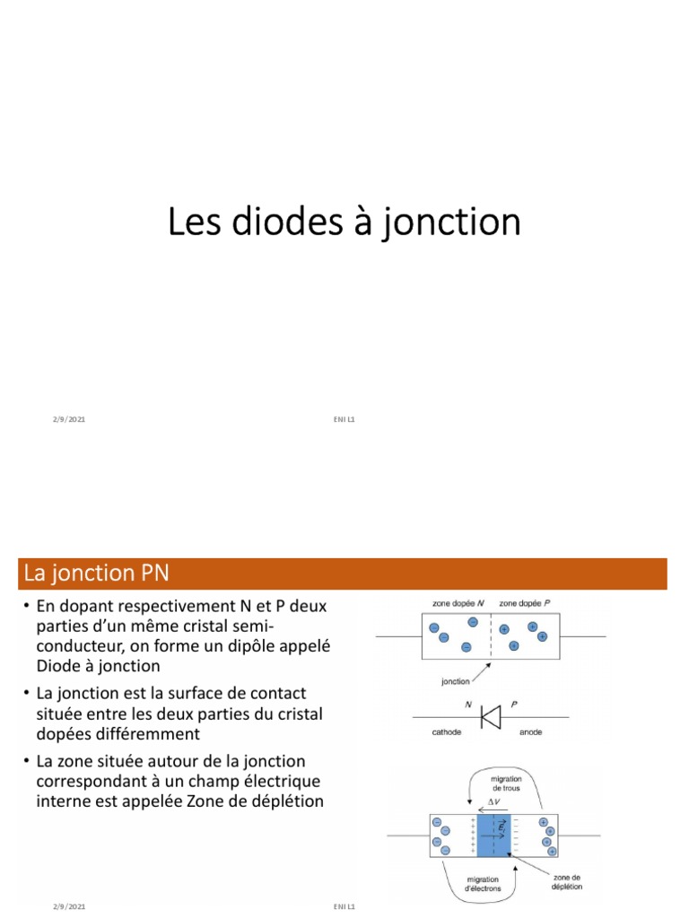 Diode A Jonction - L1 | PDF | Diode | Redresseur