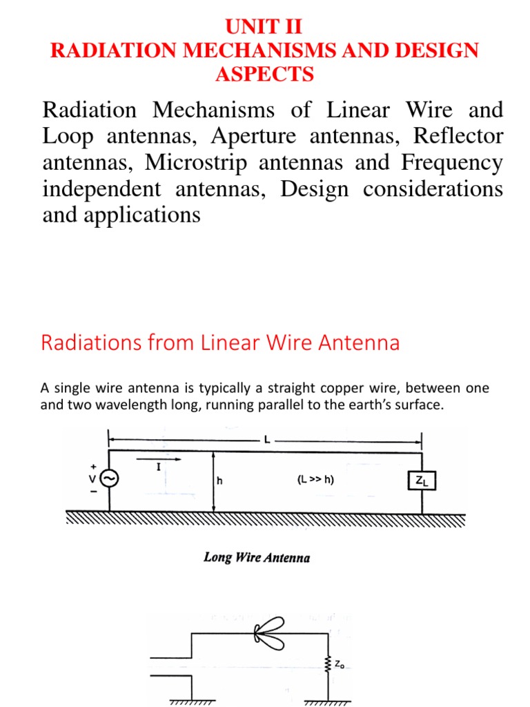 Design and Radiation Mechanisms of Common Antenna Types | PDF | Antenna (Radio) | Electrodynamics
