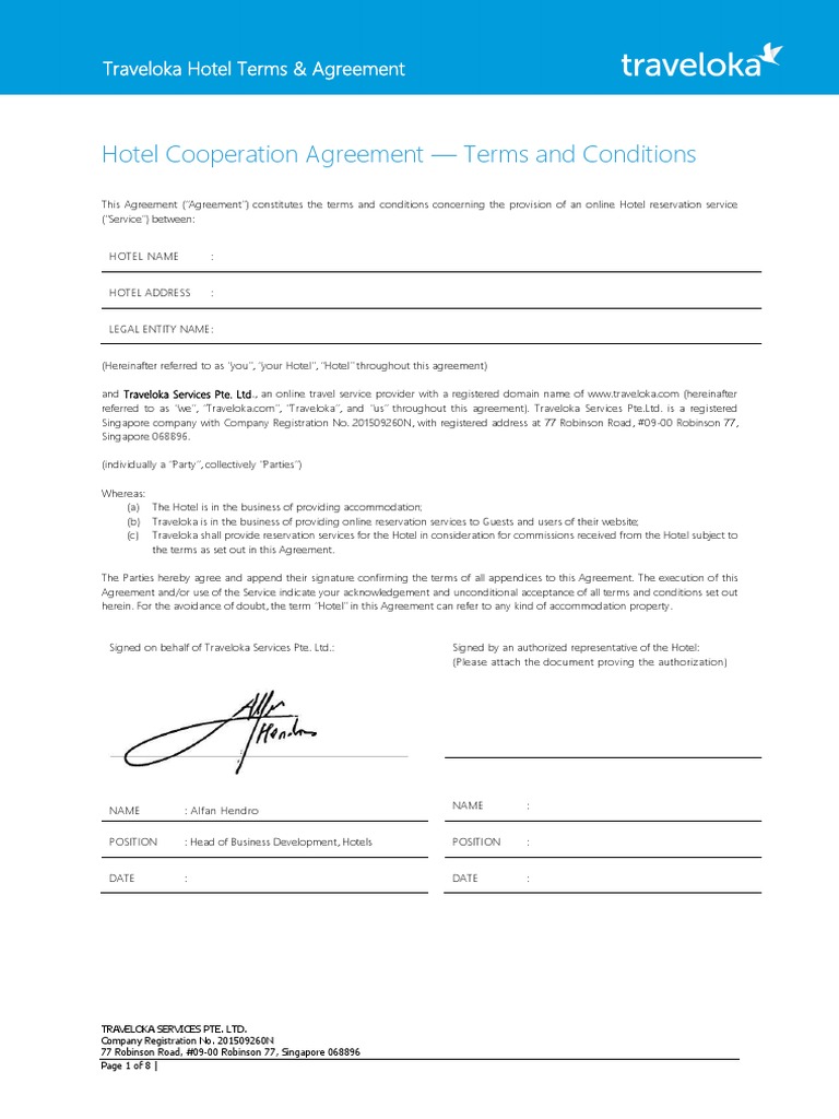 Hotel Partnership Agreement | PDF | Indemnity | Damages