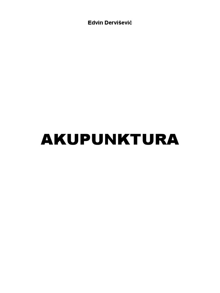Akupunktura | PDF
