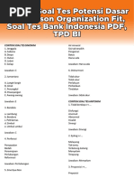 Contoh Soal Tes Pertamina BPS | PDF