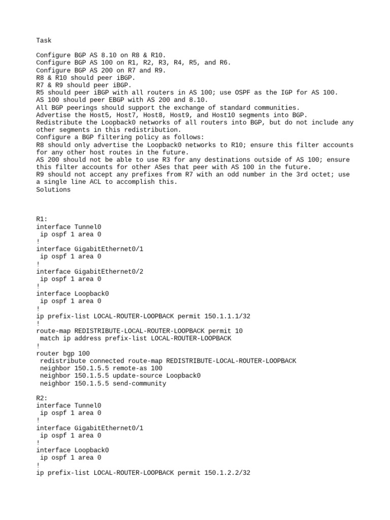 BGP Filtering | Download Free PDF | Router (Computing) | Computer Network