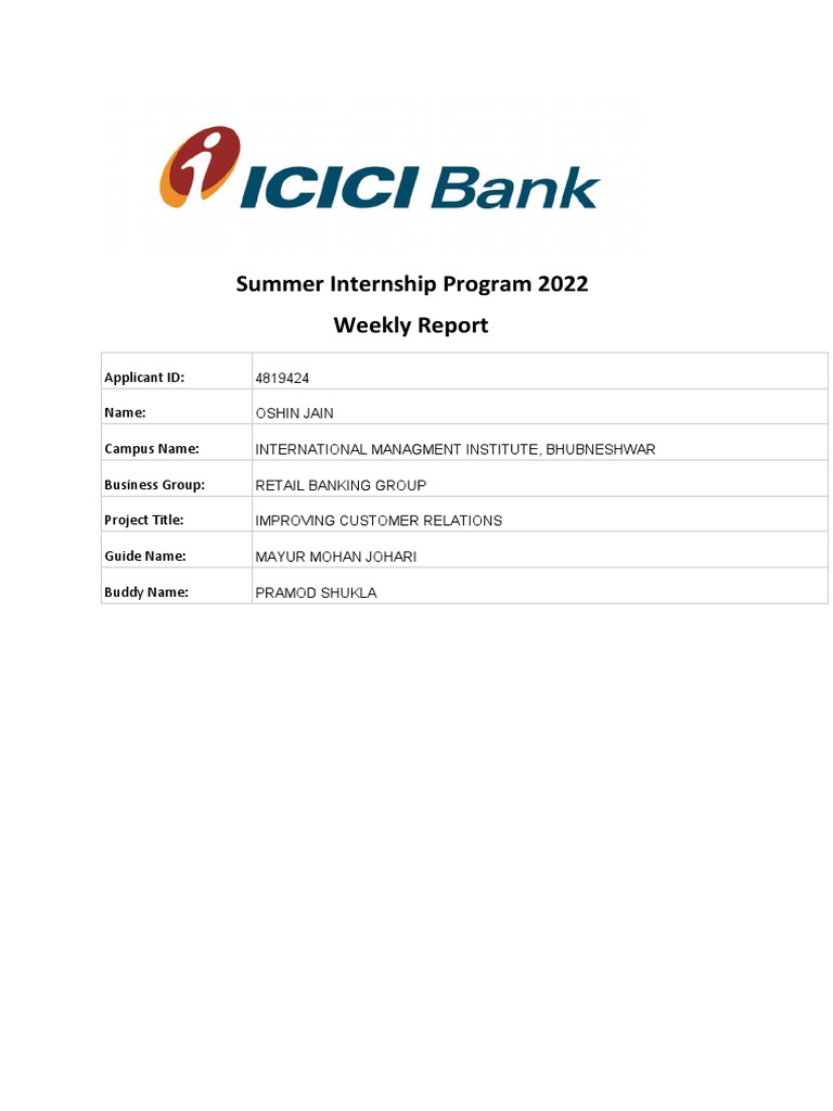 Weekly Report | PDF | Customer Relationship Management | Business